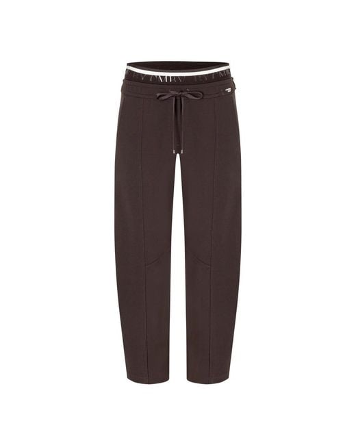 Cambio Cropped Trousers in Brown | Lyst UK