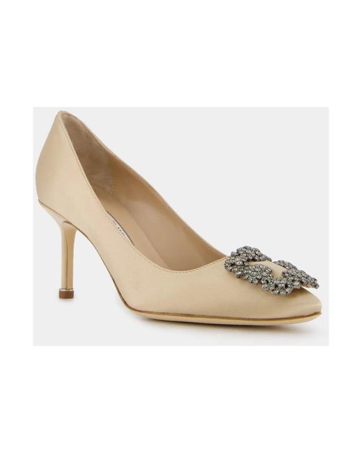 Manolo Blahnik Pumps in White | Lyst UK