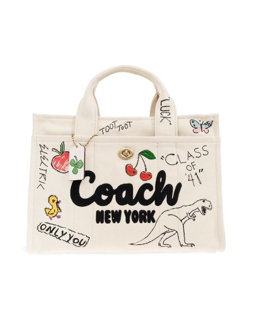 COACH Handbags in Natural | Lyst