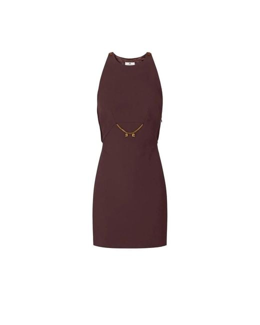 Elisabetta Franchi Short Dresses in Purple | Lyst UK