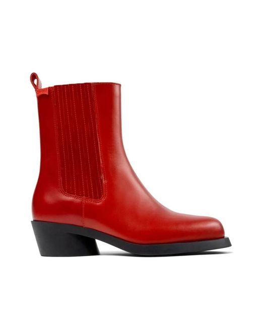 Camper Cowboy Boots in Red | Lyst