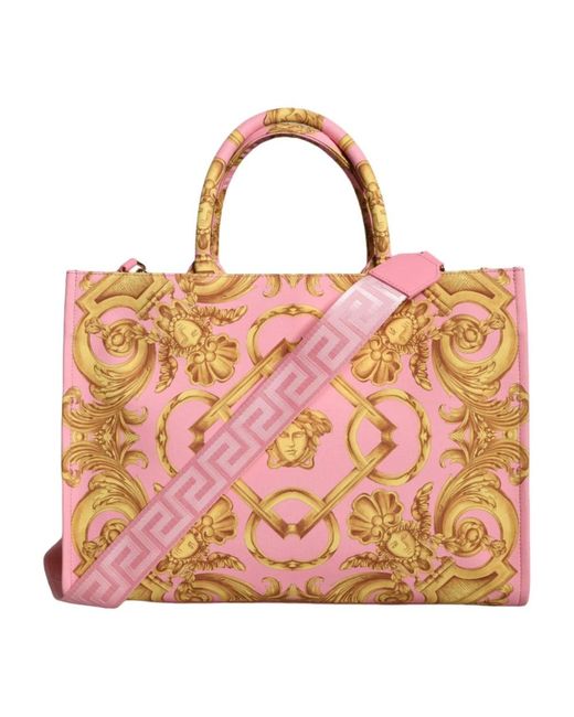 Versace Tote Bags in Pink | Lyst