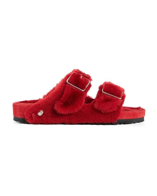 Birkenstock Sliders in Red for Men | Lyst