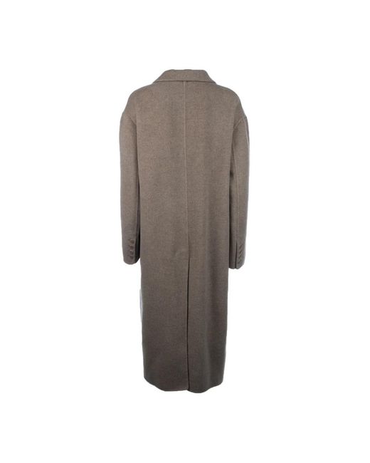 Ermanno Scervino Double-Breasted Coats in Brown | Lyst UK