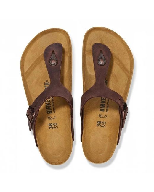 Birkenstock Flip Flops in Brown for Men | Lyst UK