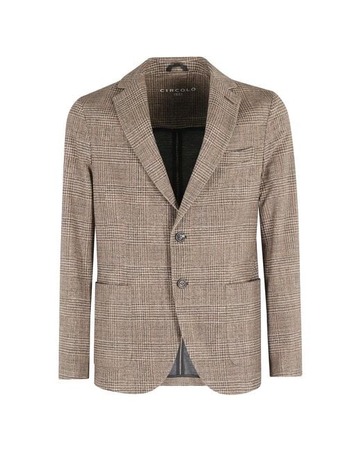 Circolo 1901 Blazers in Brown for Men | Lyst UK