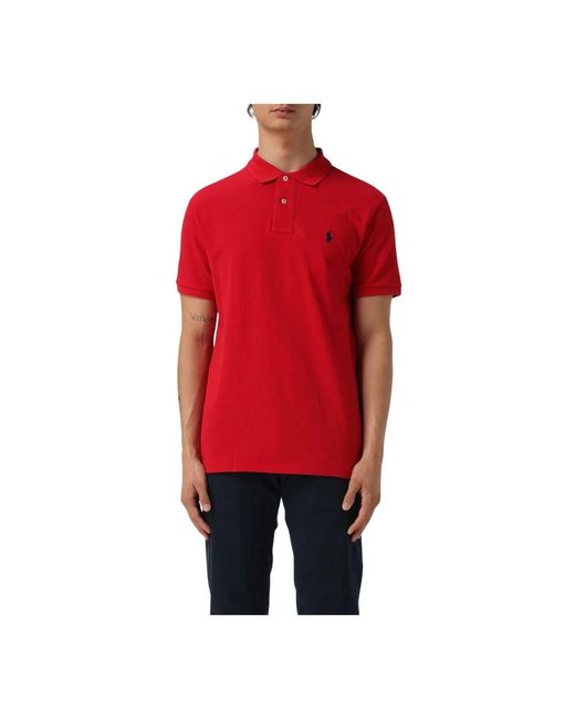 Polo Ralph Lauren Polo Shirts in Red for Men | Lyst UK