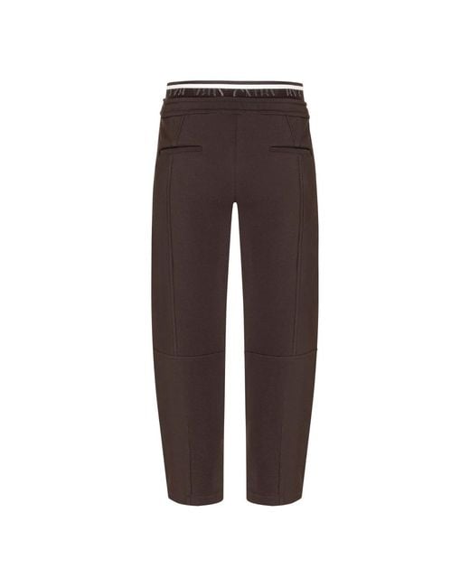 Cambio Cropped Trousers in Brown | Lyst UK