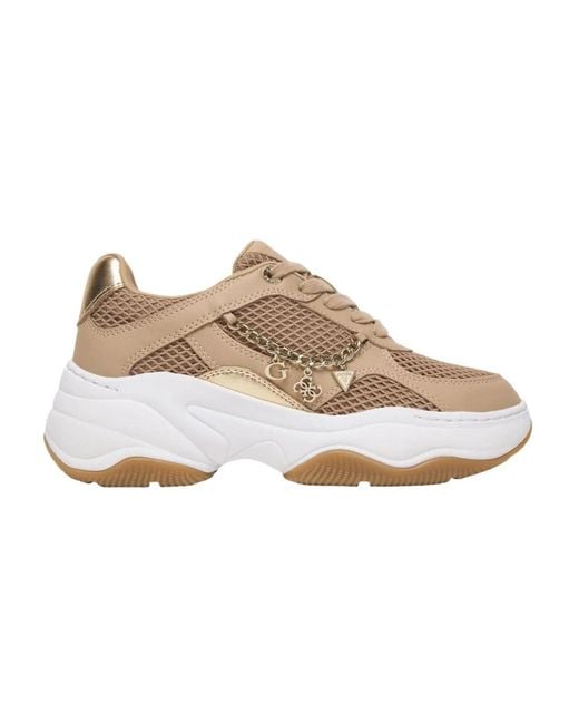 Guess Sneakers in Natural | Lyst UK