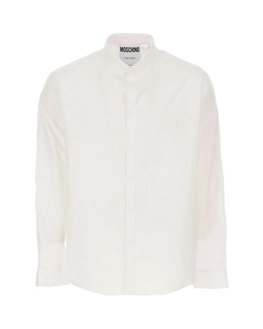 Moschino Casual Shirts in White for Men | Lyst