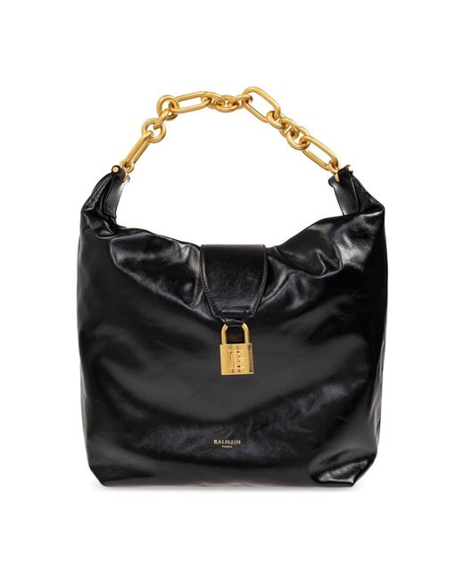 Balmain Handbags in Black | Lyst