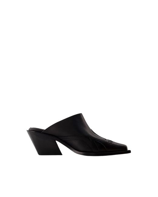 Anine Bing Tania Mules in Black | Lyst
