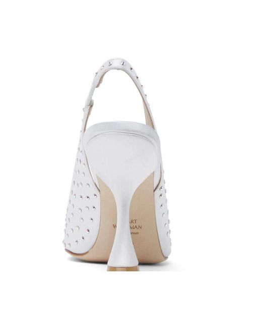 Stuart Weitzman SilberpvC -Pumpen in Weiß | Lyst DE