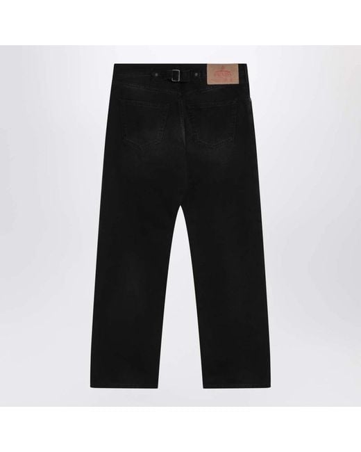 Prada Straight Jeans in Black for Men | Lyst