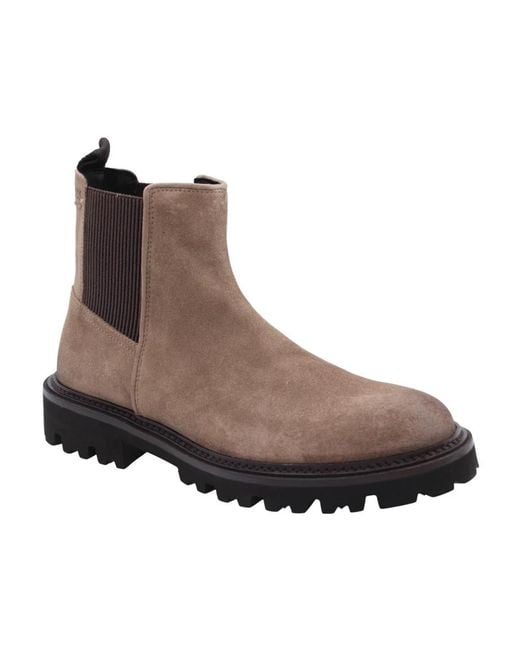 HUGO Chelsea Boots in Brown for Men | Lyst UK