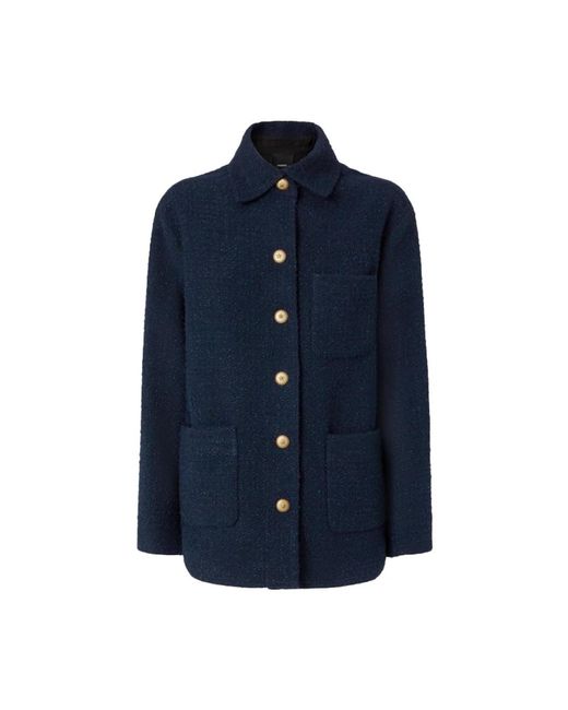 Pinko Light Jackets in Blue | Lyst UK