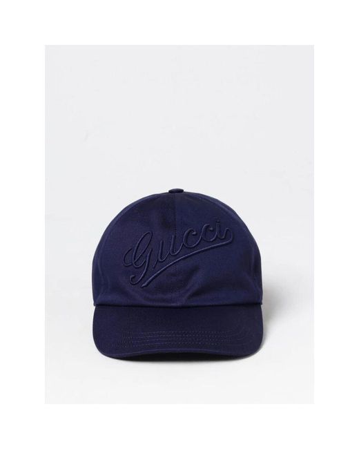 Gucci Caps in Blue for Men | Lyst