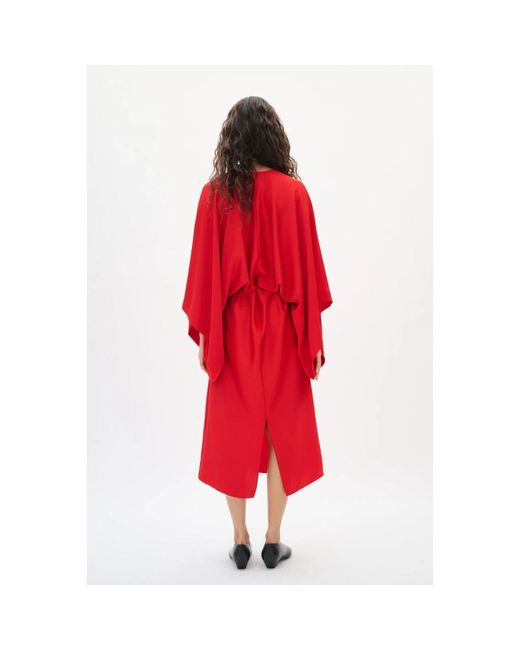 Inwear Midi-Kleid in Rot | Lyst DE