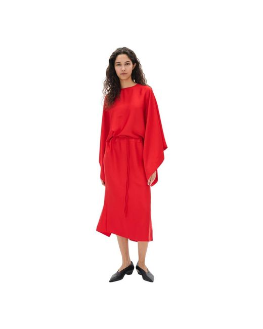 Inwear Midi-Kleid in Rot | Lyst DE
