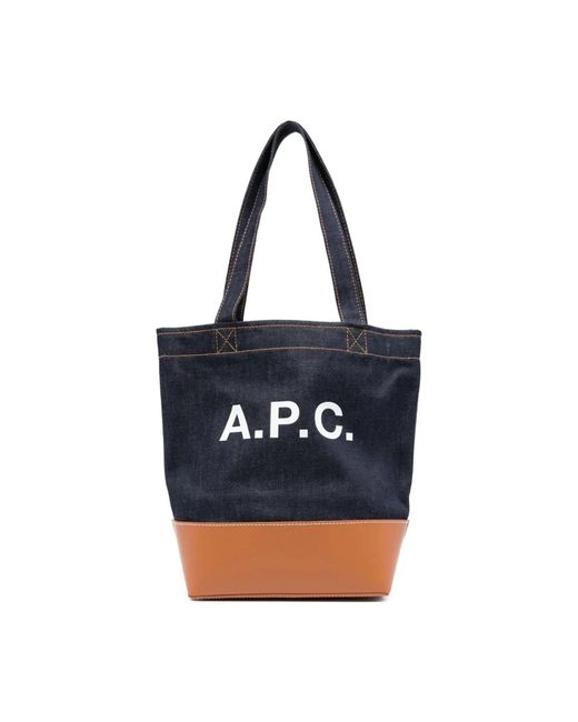 A.P.C. Tote Bags in Blue | Lyst UK