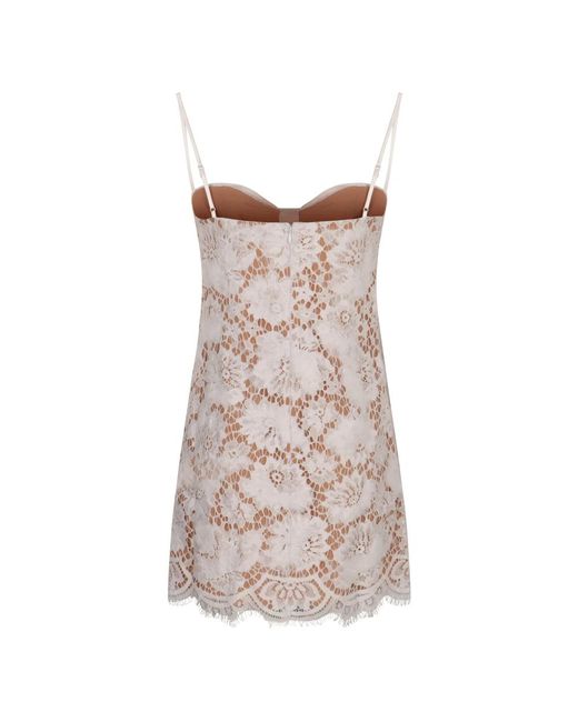 Self-Portrait Short Dresses in White | Lyst UK