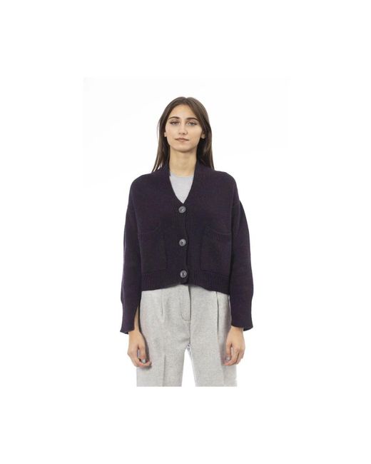Alpha Studio Cardigans in Blue | Lyst UK