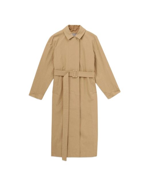 Max Mara Belted Coats in Natural | Lyst UK