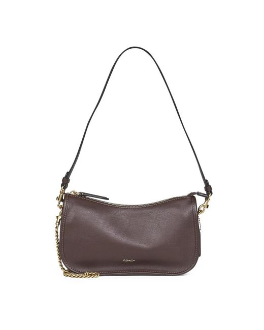 COACH Shoulder Bags in Brown | Lyst
