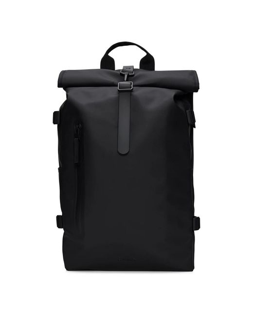 Rains Backpacks in Black | Lyst UK