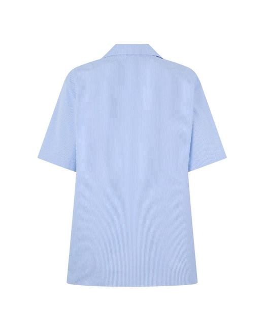 Gucci Short Sleeve Shirts in Blue for Men | Lyst
