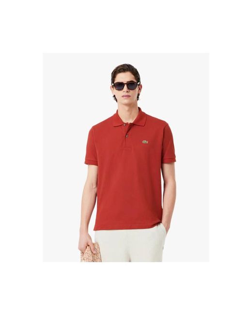 Lacoste Polo Shirts in Red for Men | Lyst