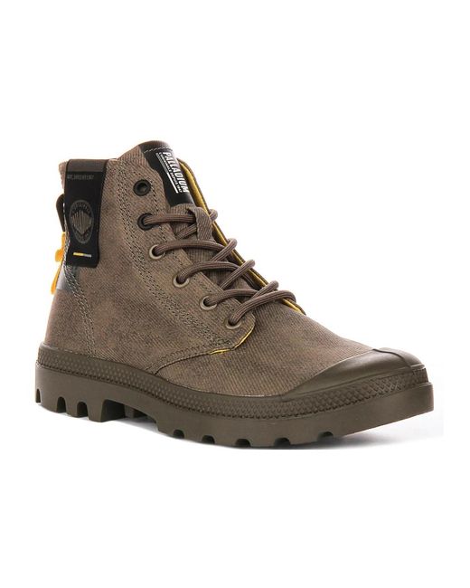 Palladium Lace-Up Boots in Brown for Men | Lyst UK