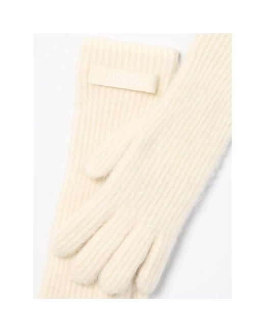 Jacquemus Gloves in Natural | Lyst