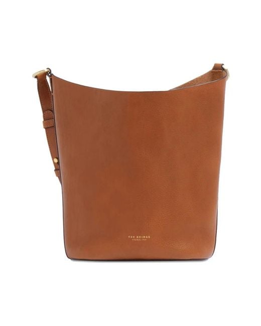 The Bridge Bucket Bags in Brown | Lyst