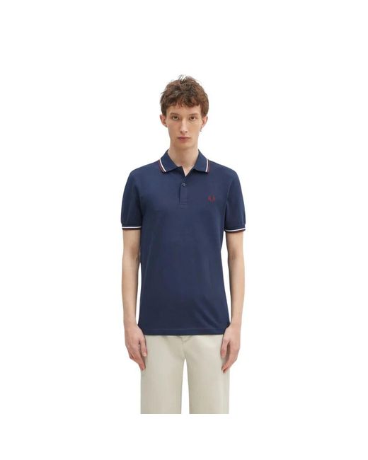 Fred Perry Polo Shirts in Blue for Men | Lyst