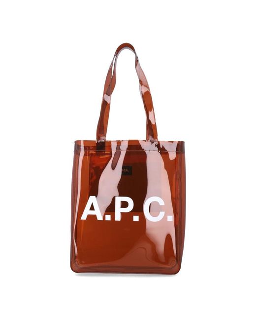 A.P.C. Tote Bags in Brown | Lyst