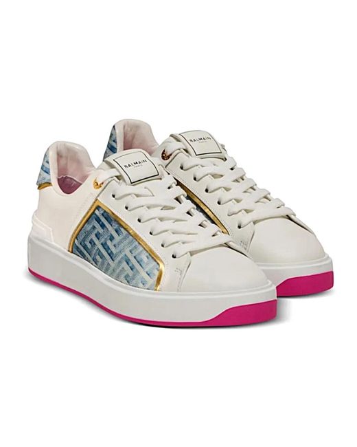 Balmain Sneakers in Blue | Lyst UK