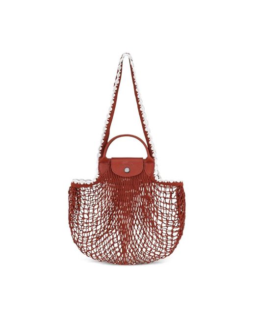 Longchamp Handbags in Red | Lyst UK