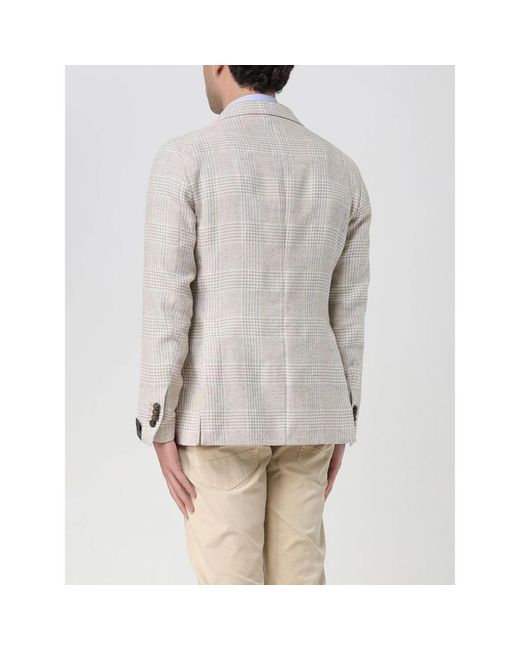 Tagliatore Blazers in Natural for Men | Lyst UK
