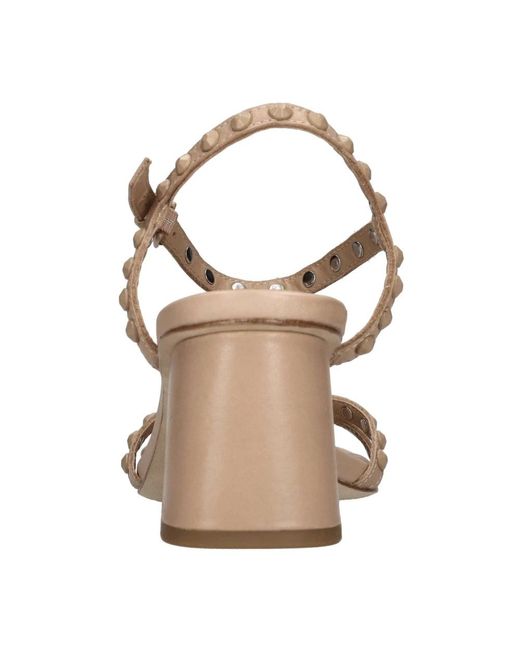 Ash High Heel Sandals in Natural | Lyst UK