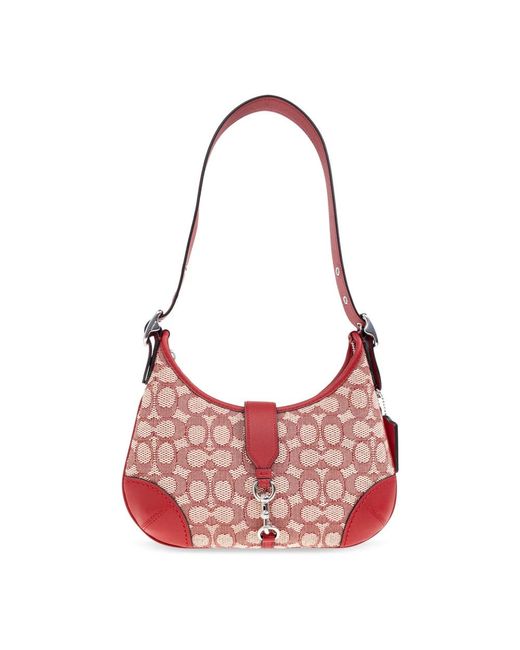 COACH Shoulder Bags in Red | Lyst