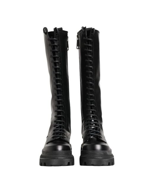 Dolce & Gabbana Lace-Up Boots in Black for Men | Lyst UK