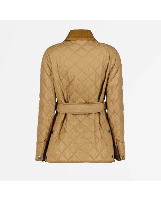 Burberry Winter Jackets in Natural | Lyst