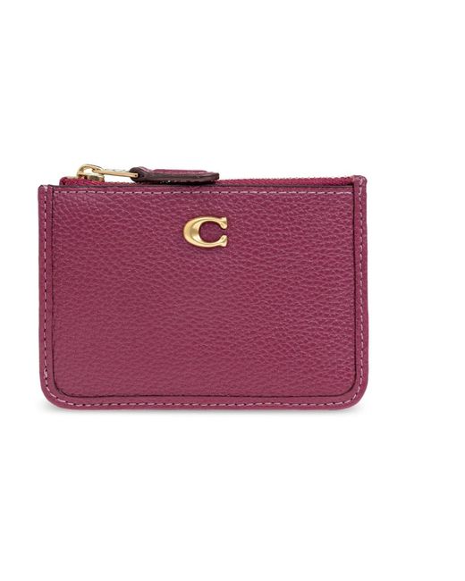 COACH Wallets & Cardholders in Purple | Lyst