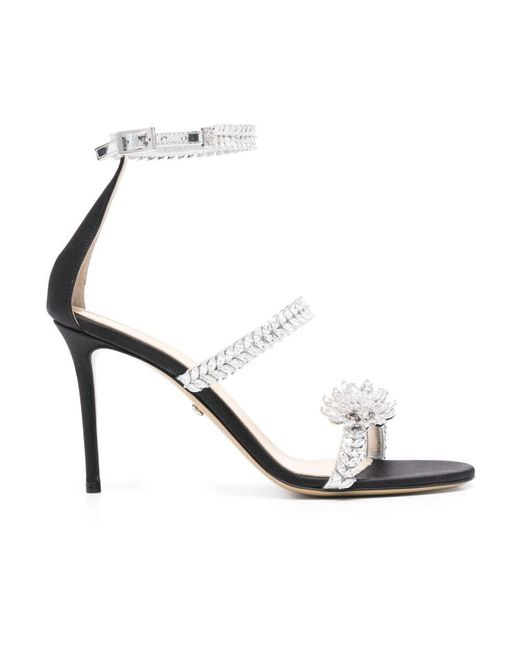 Mach & Mach High Heel Sandals in White | Lyst