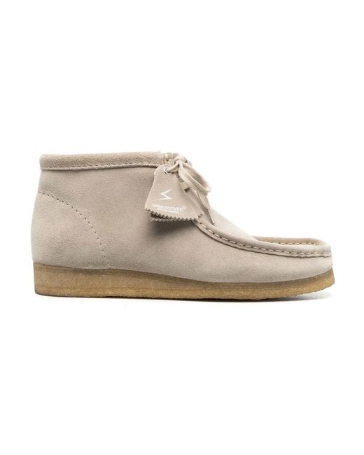 Clarks Lace-Up Boots in Grey for Men | Lyst UK