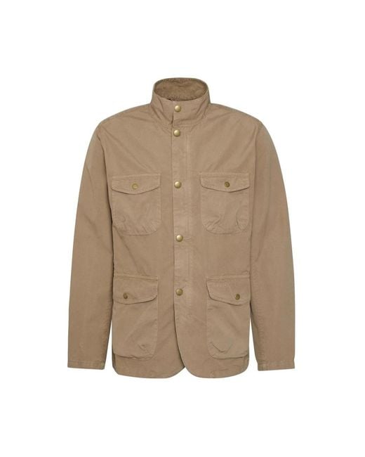 Barbour Light Jackets in Natural for Men | Lyst UK