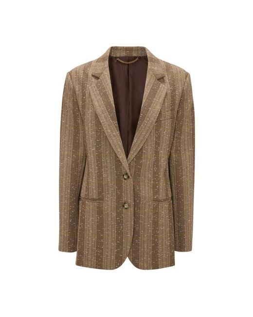 Victoria Beckham Blazers in Brown | Lyst UK