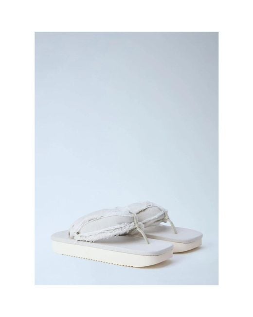 Rick Owens Flip Flops in White for Men | Lyst UK