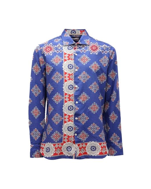 Tintoria Mattei 954 Casual Shirts in Blue for Men | Lyst UK